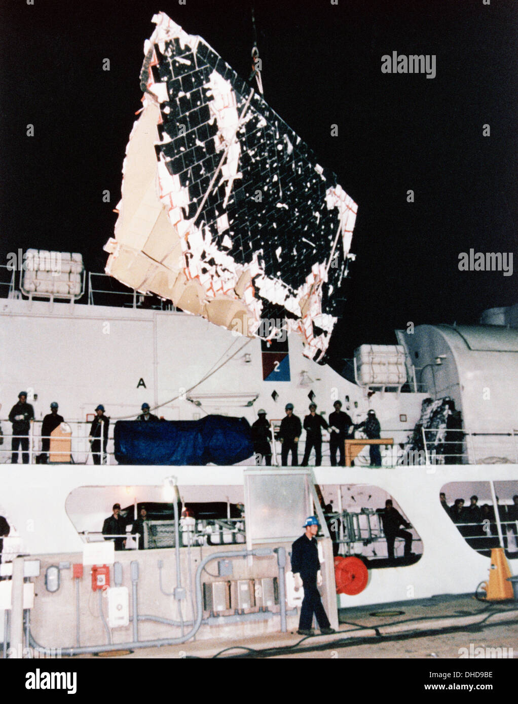 Wreckage From The Space Shuttle Challenger High Resolution Stock ...