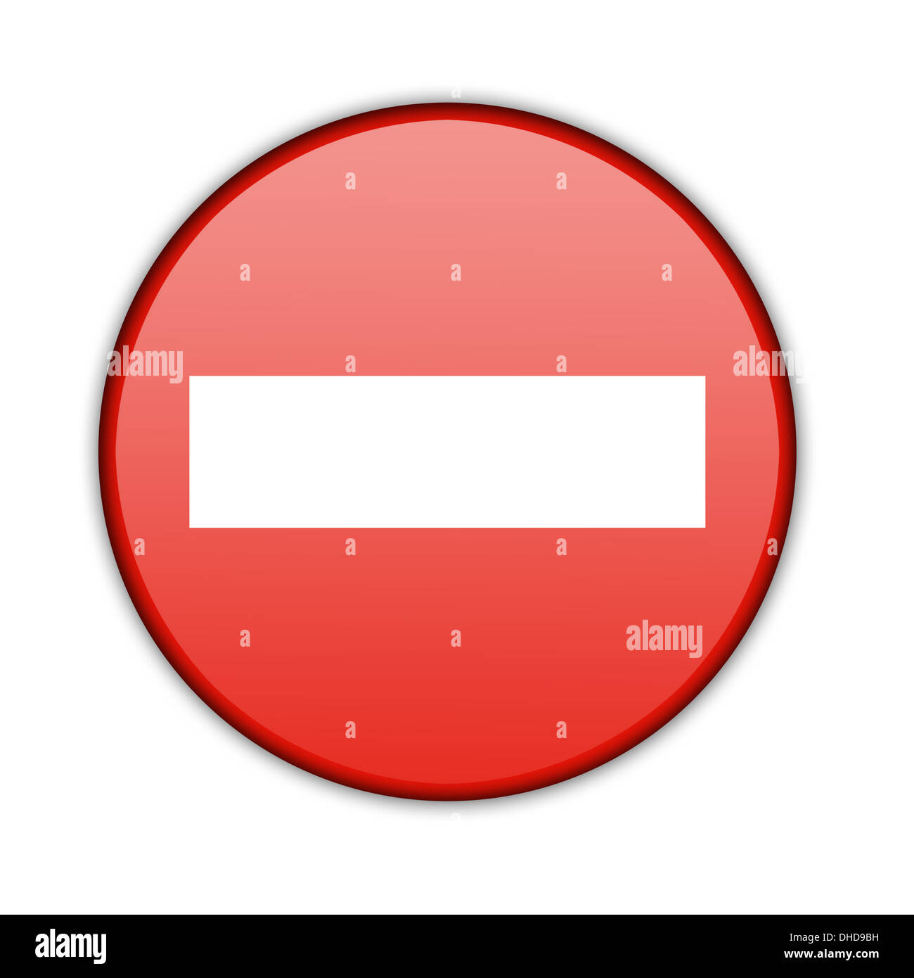 Illustration of a traffic sign - No Entry Stock Photo - Alamy