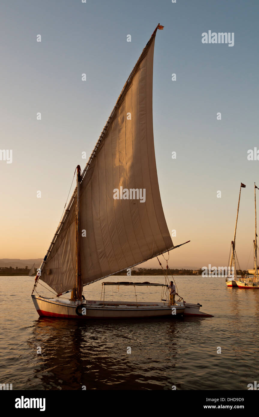 Feluccas on the River Nile Stock Photo - Alamy