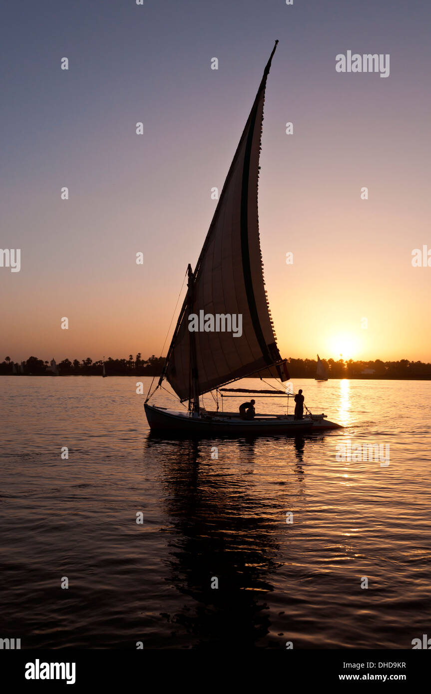 Felucca on the River Nile Stock Photo - Alamy