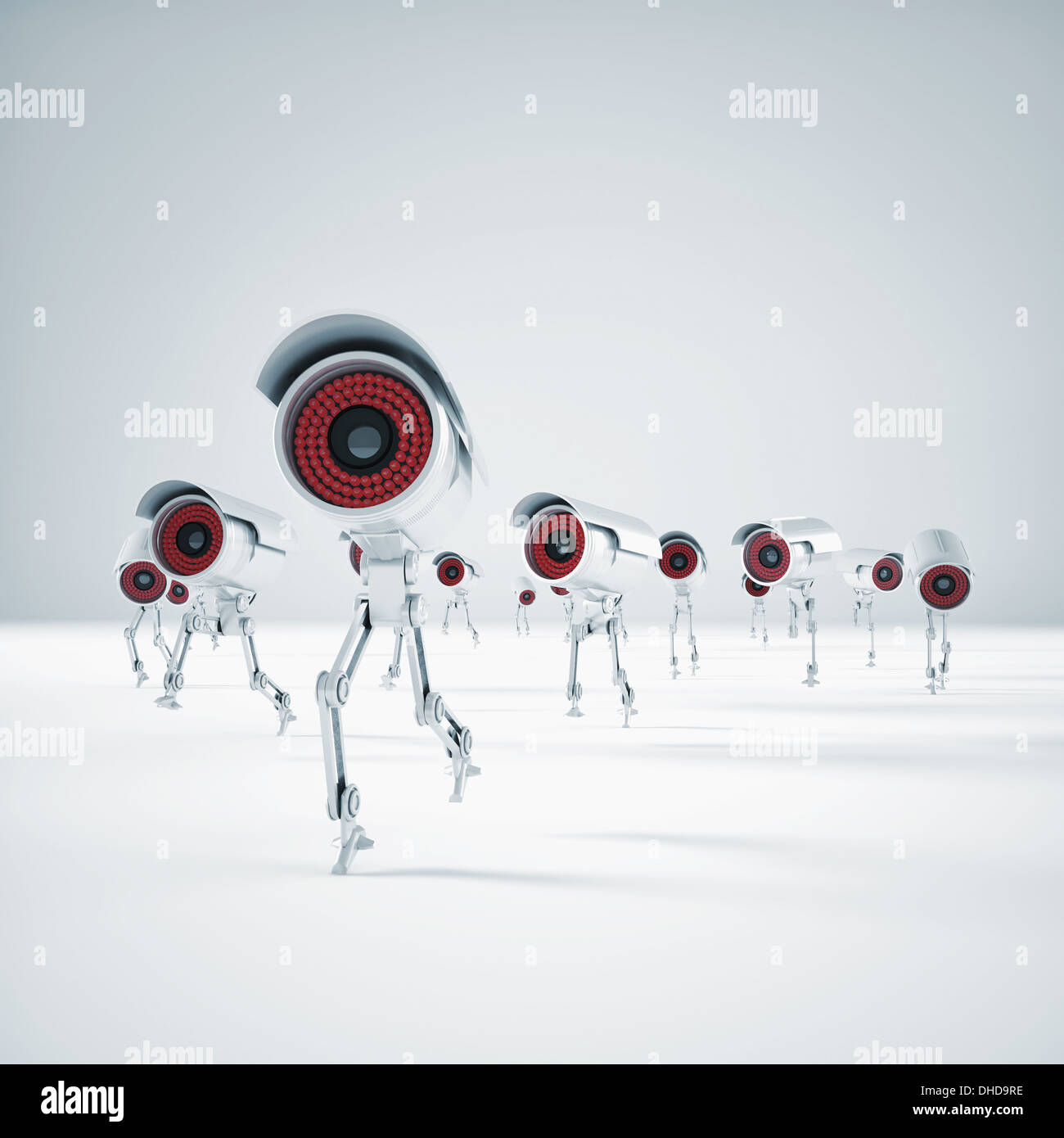 3d image of running robot cctv Stock Photo - Alamy