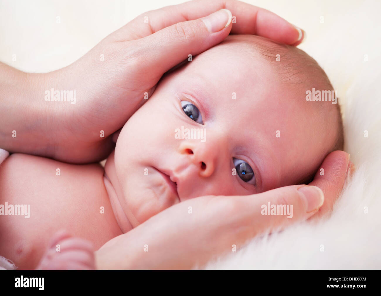 portrait of cute caucasian baby Stock Photo - Alamy