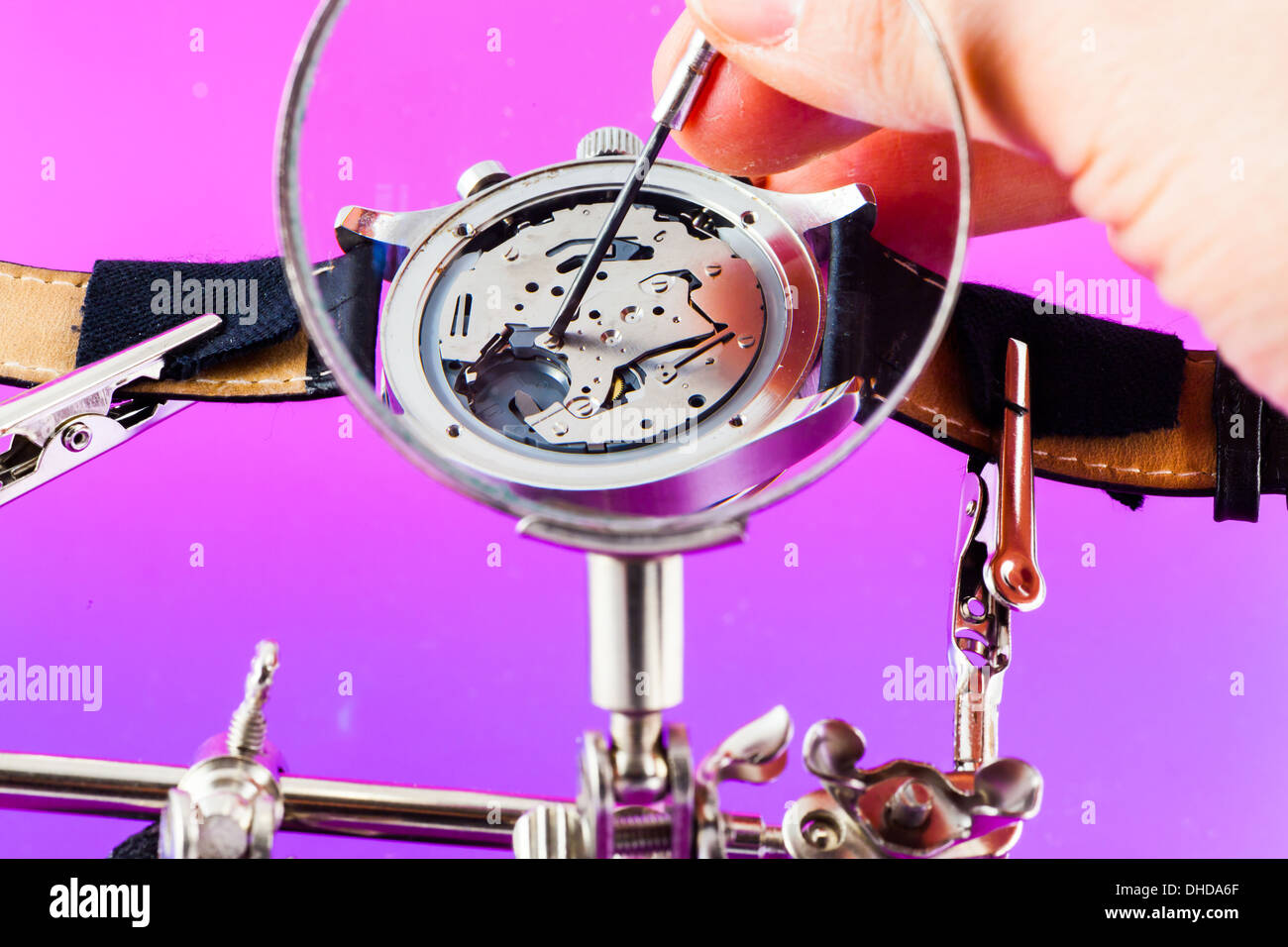 Watch repairing operation Stock Photo - Alamy