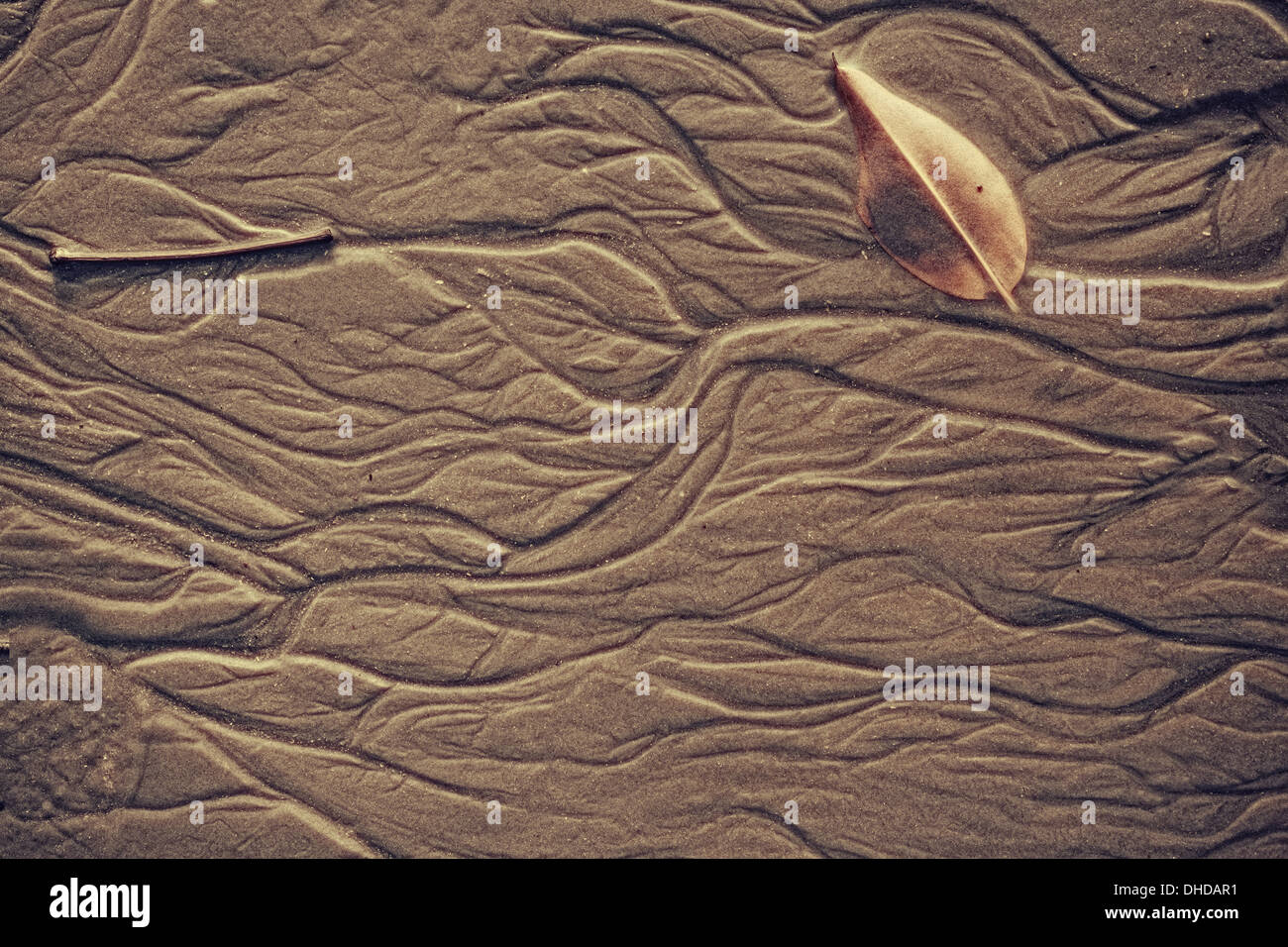 Wet sand patterns hi-res stock photography and images - Alamy