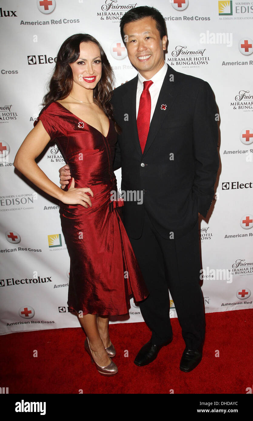 Karina Smirnoff Jack Truong American Red Cross Annual Red Tie Affair held at Fairmont Miramar ...