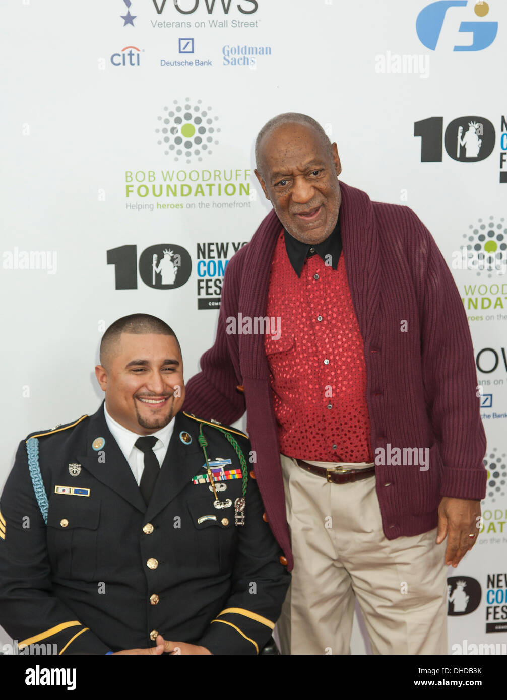 New York, USA. 6th November 2013. Sergeant Shane Parsons and Bill Cosby ...
