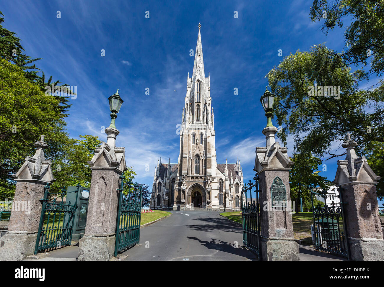 The First Church of Otago in Dunedin, Otago, South Island, New Zealand ...