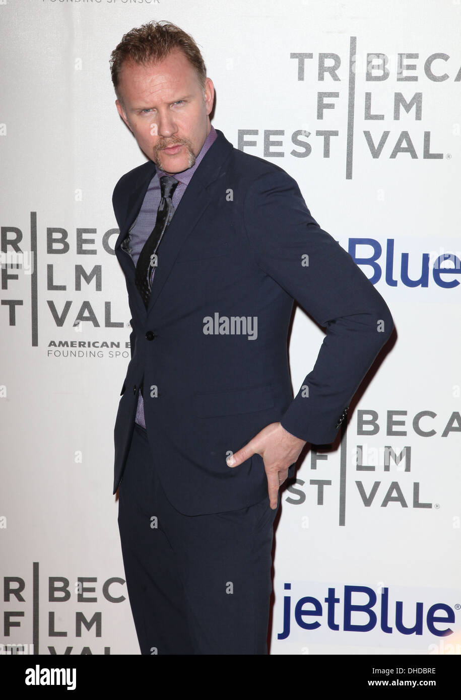 Morgan Spurlock Tribeca Film Festival - Mansome - Arrivals New York City, USA - 21.04.12 Stock ...