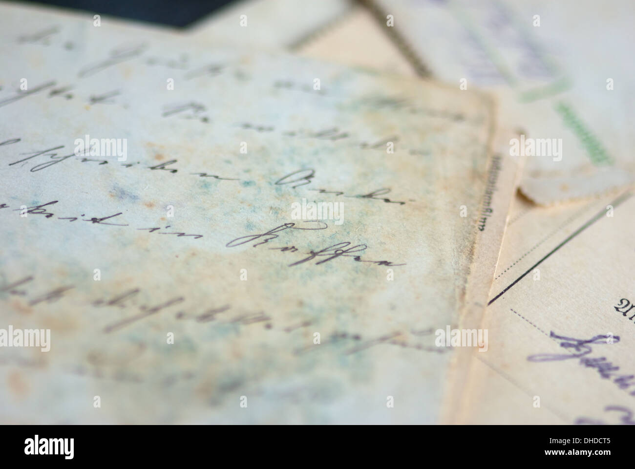 Old handwritten letters Stock Photo - Alamy