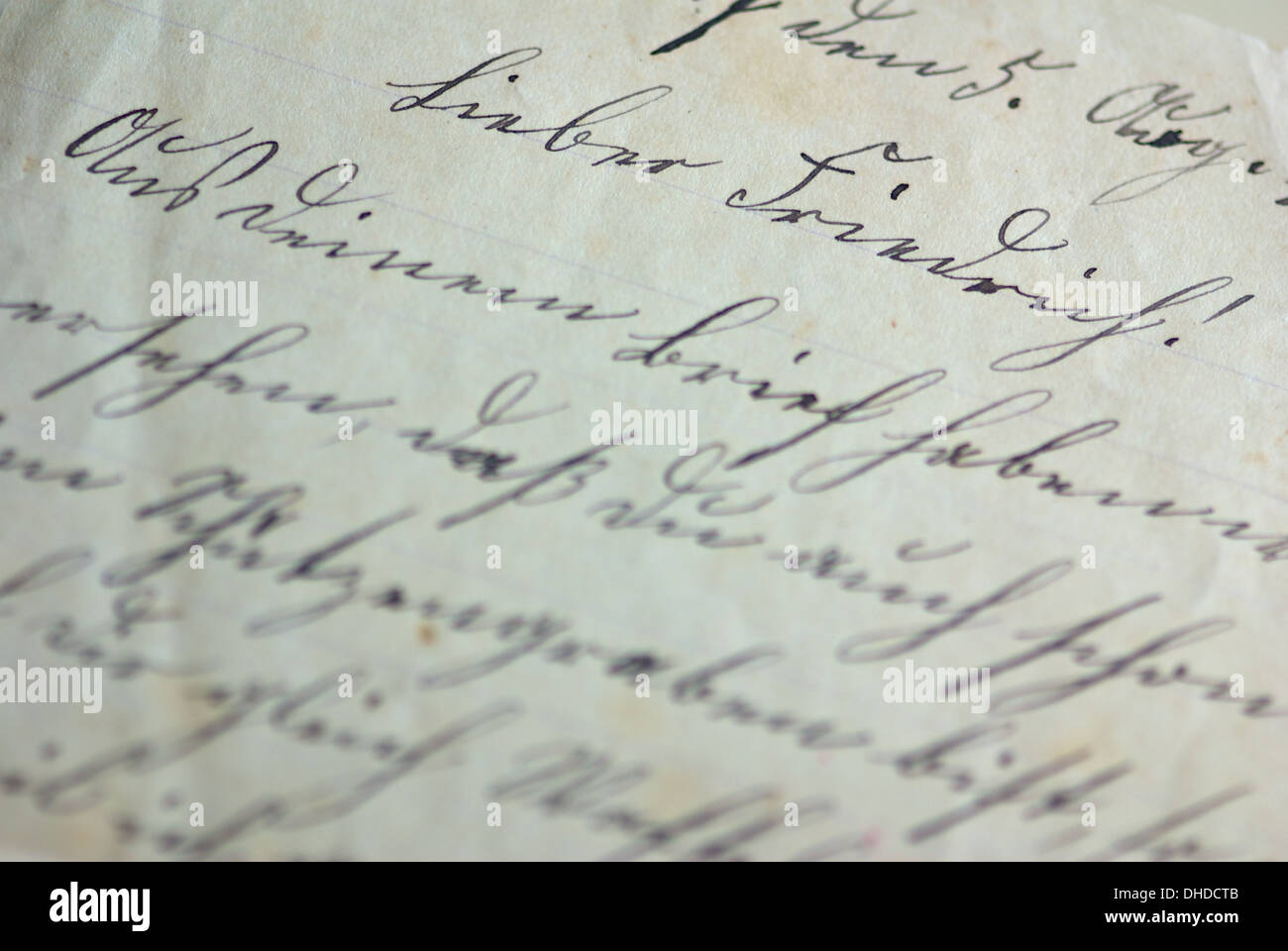Old handwritten letters hi-res stock photography and images - Alamy