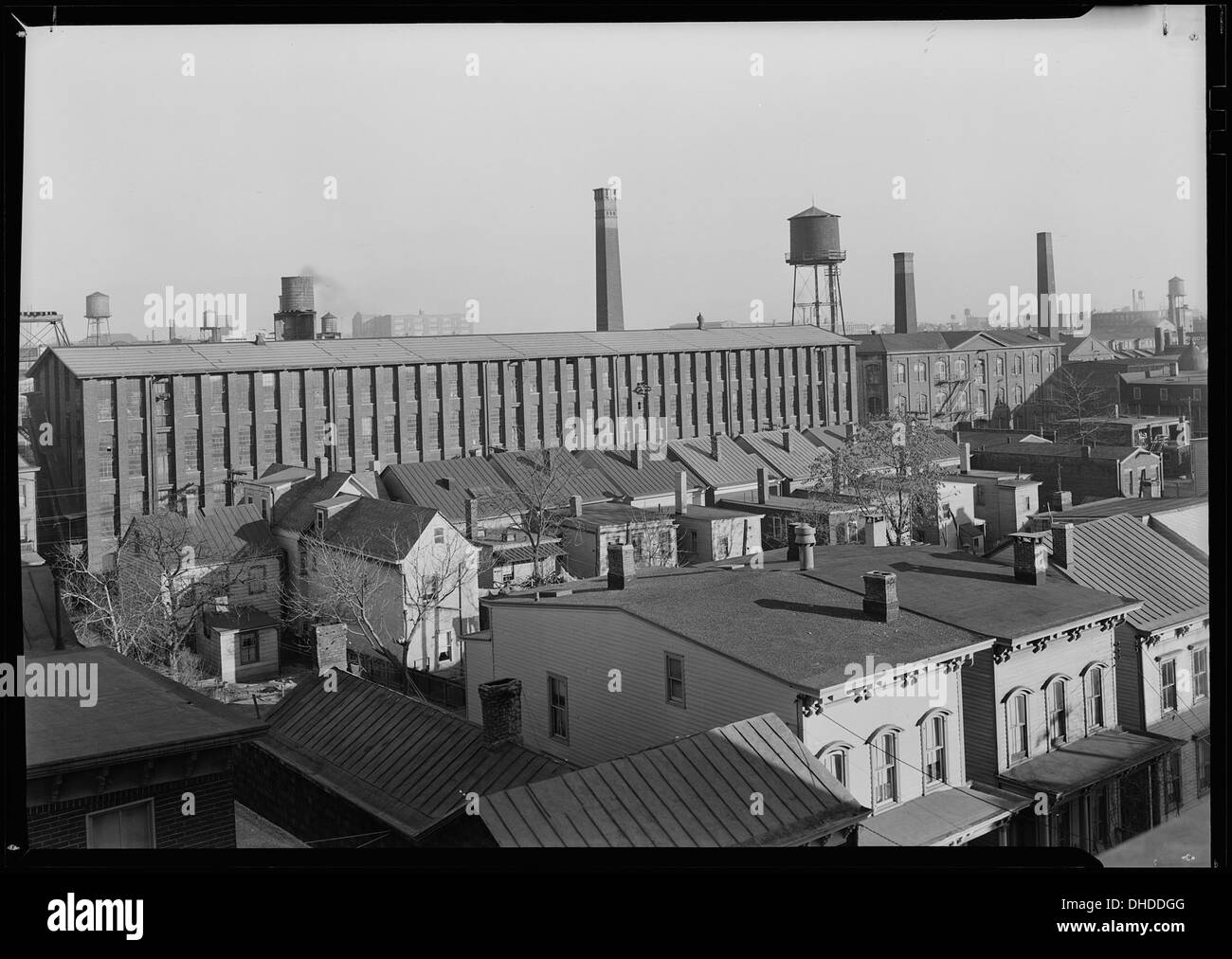 Paterson, New Jersey - Textiles. (View of mill and houses.) 518602 ...