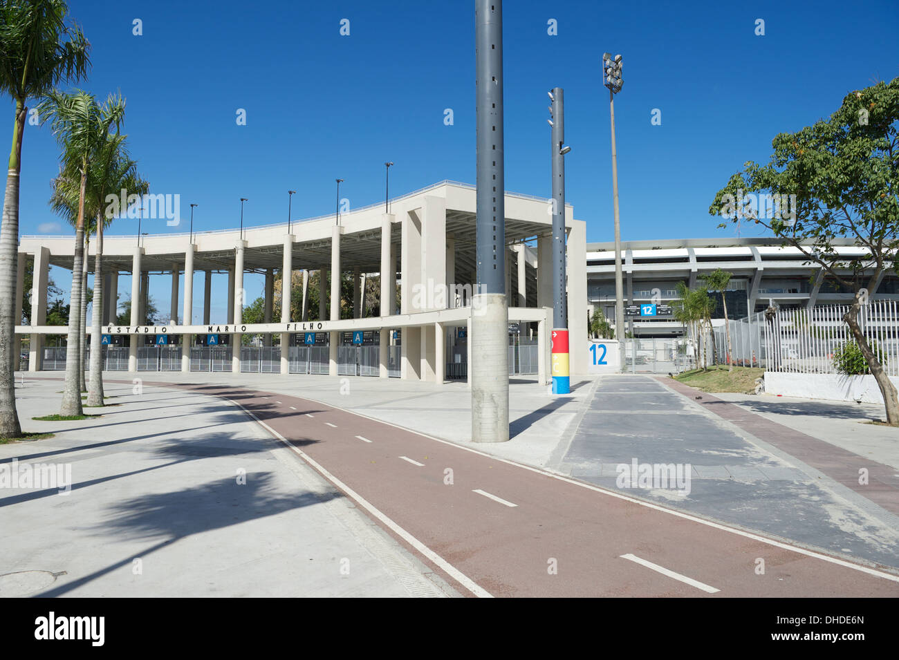 Maracana Football Soccer stadium grounds in Rio de Janeiro Brazil Stock ...