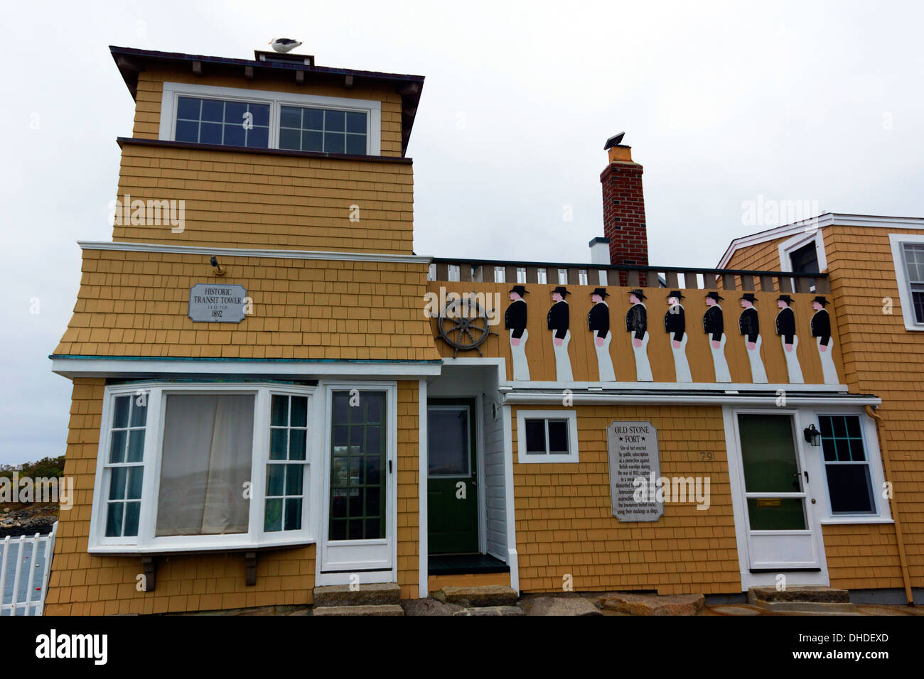 The Transit Tower (built 1892) at Bearskin Neck, Rockport ...
