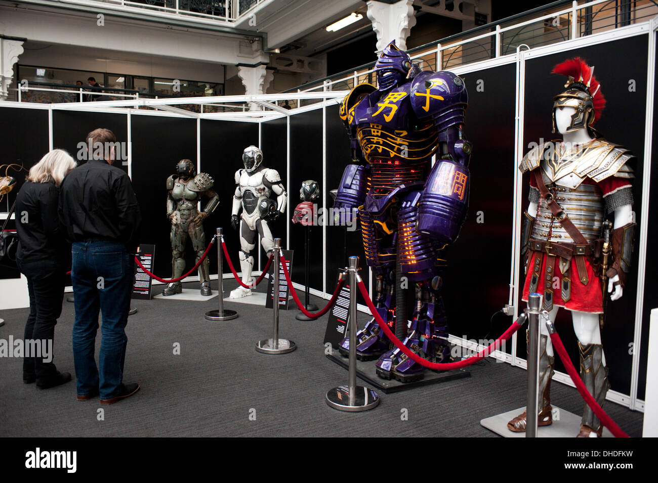 London, UK. 7th November 2013. 3D printed characters on show at the 3D ...