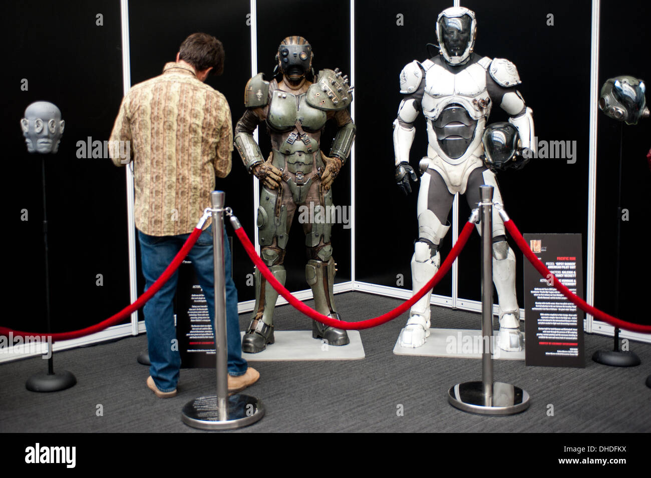London, UK. 7th November 2013. Legacy effects 3D printed characters on ...