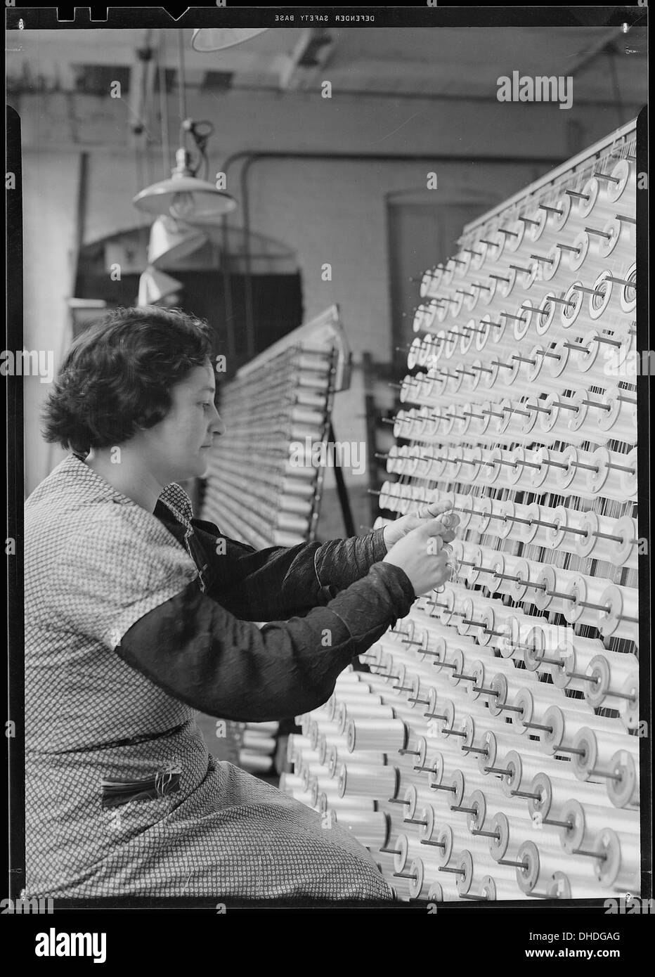 Bobbin thread textile industry Black and White Stock Photos & Images ...