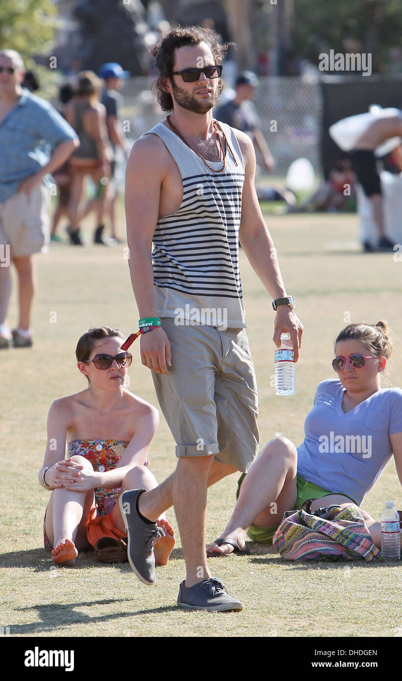 Penn Badgley Celebrities At The 2012 Coachella Valley Music And Arts