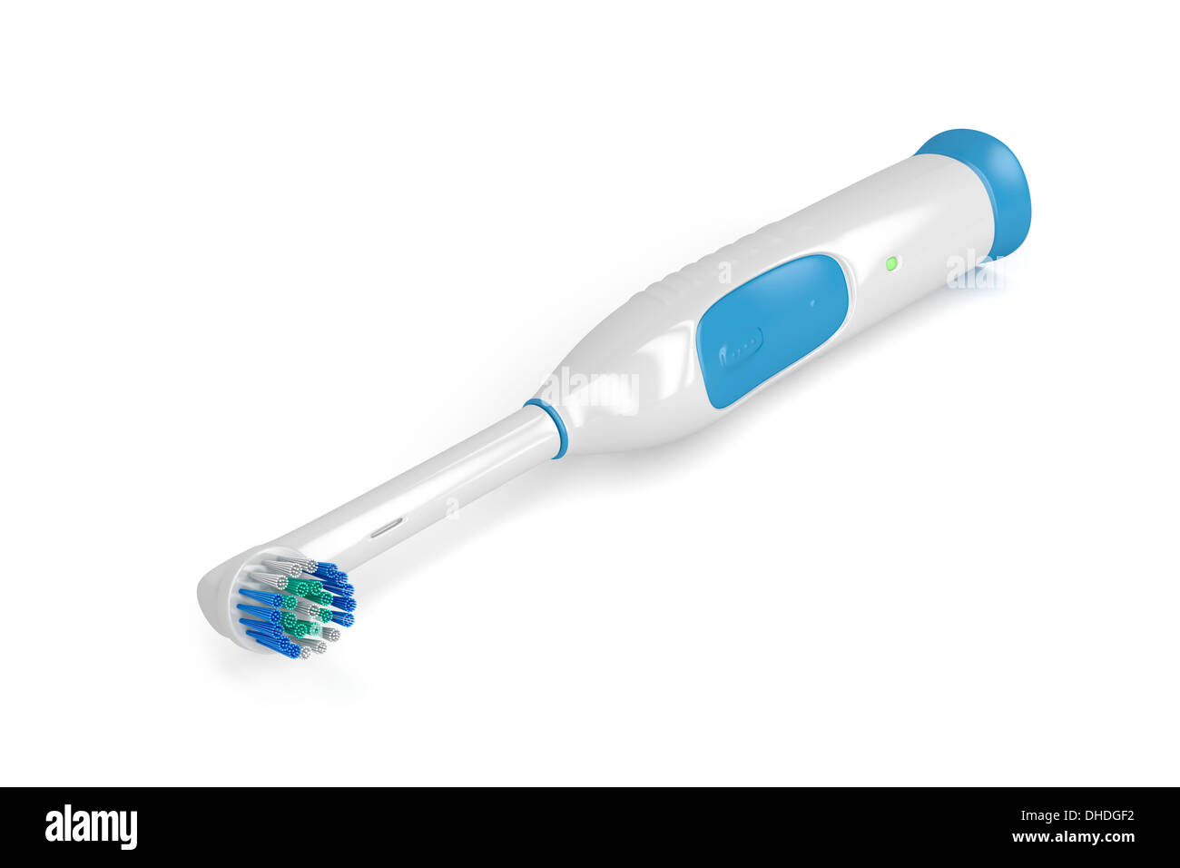 Electric toothbrush on white background Stock Photo - Alamy