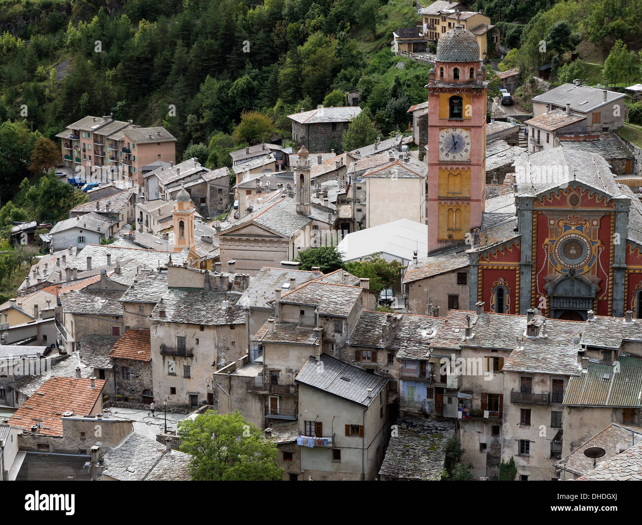 Tende, Provence, France. Features 15th century Church of Saint-Michel ...