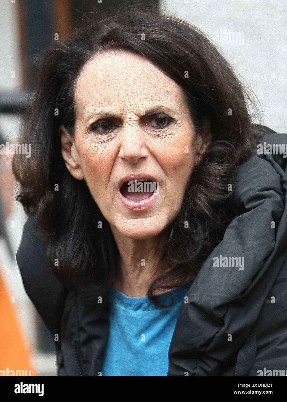 Lesley Joseph at the ITV studios London, England - 23.04.12 Stock Photo ...
