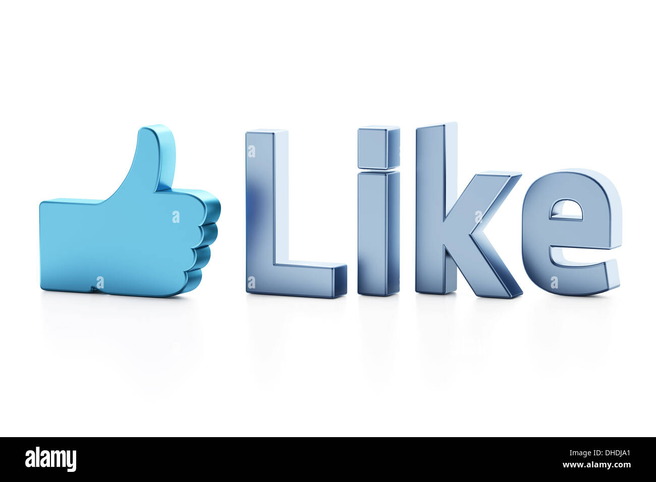 Like word, 3d render Stock Photo - Alamy