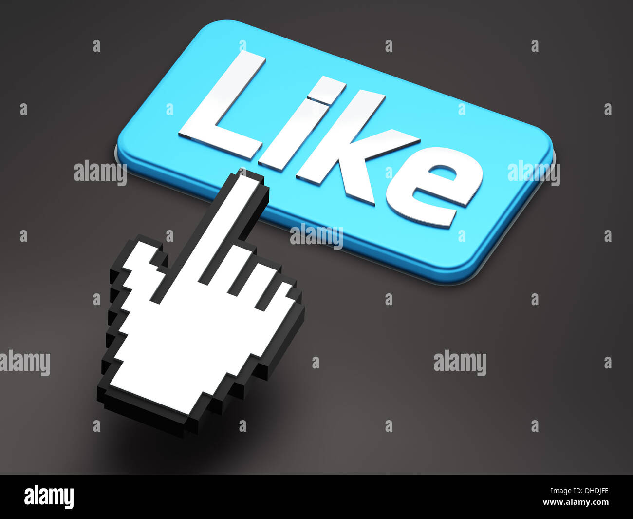 Hand shaped cursor hi-res stock photography and images - Alamy