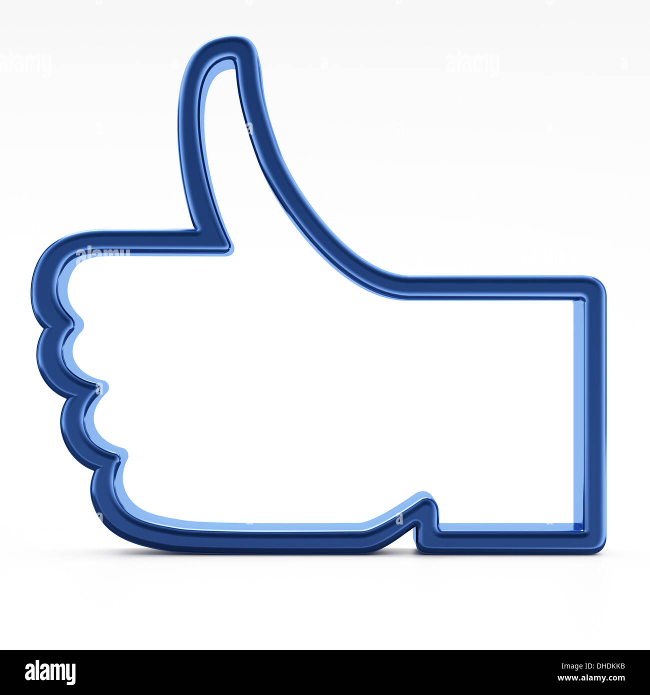 "Like" symbol on white background Stock Photo - Alamy