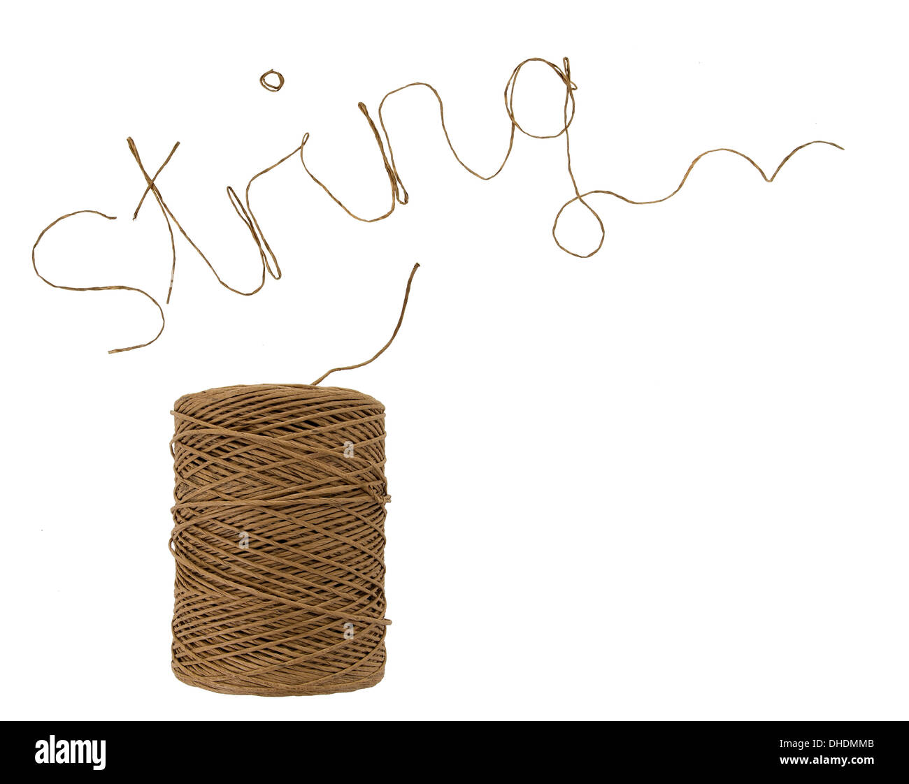 String - word and object isolated over white Stock Photo - Alamy
