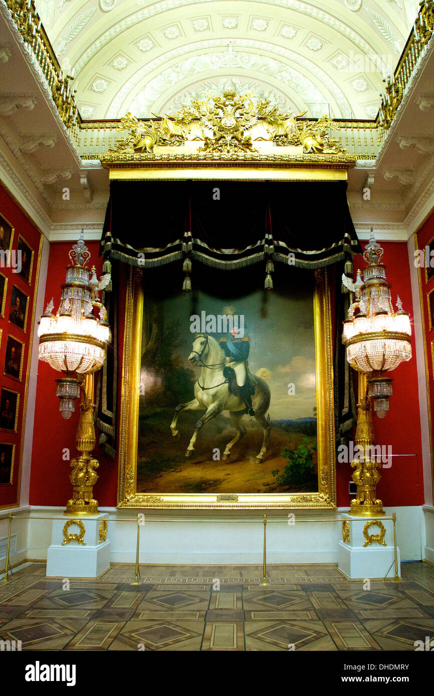 Portrait of Alexander I, 1812 War Gallery, Winter Palace, Hermitage ...