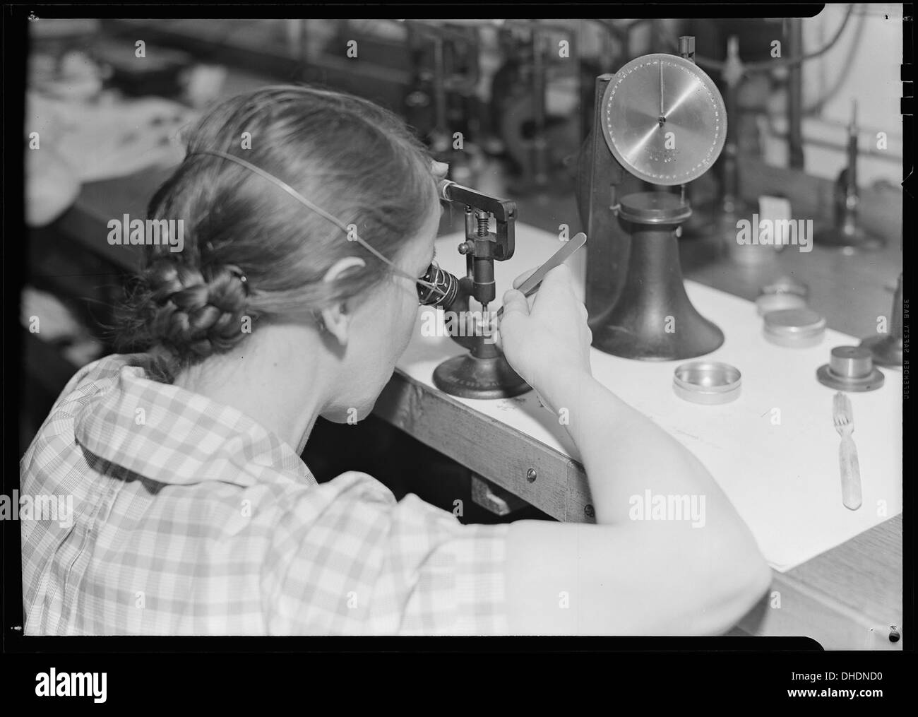 Machine operation Black and White Stock Photos & Images - Alamy