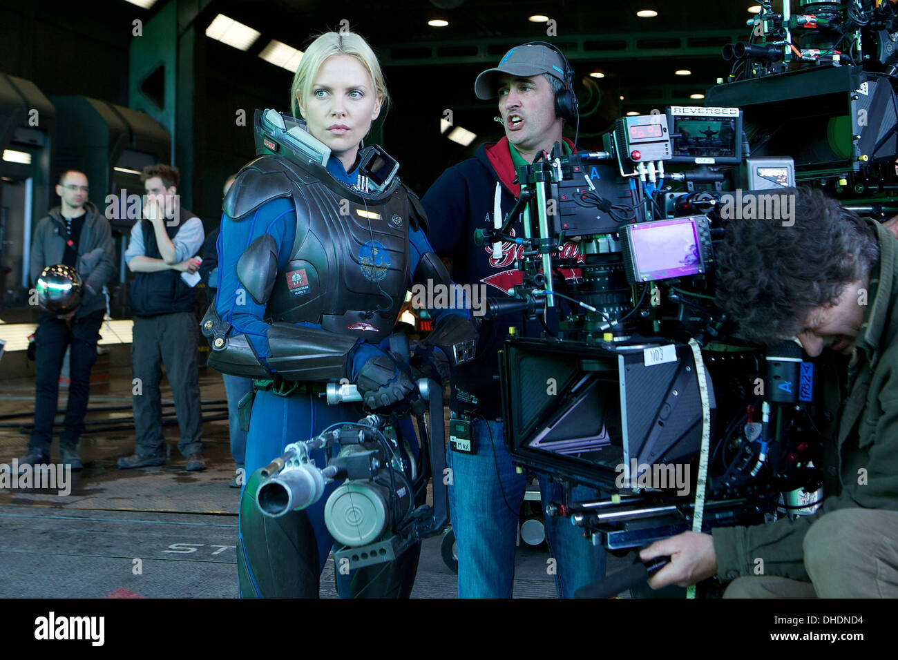 Charlize Theron on set of Ridley Scott's new movie 'Prometheus' 2012 ...