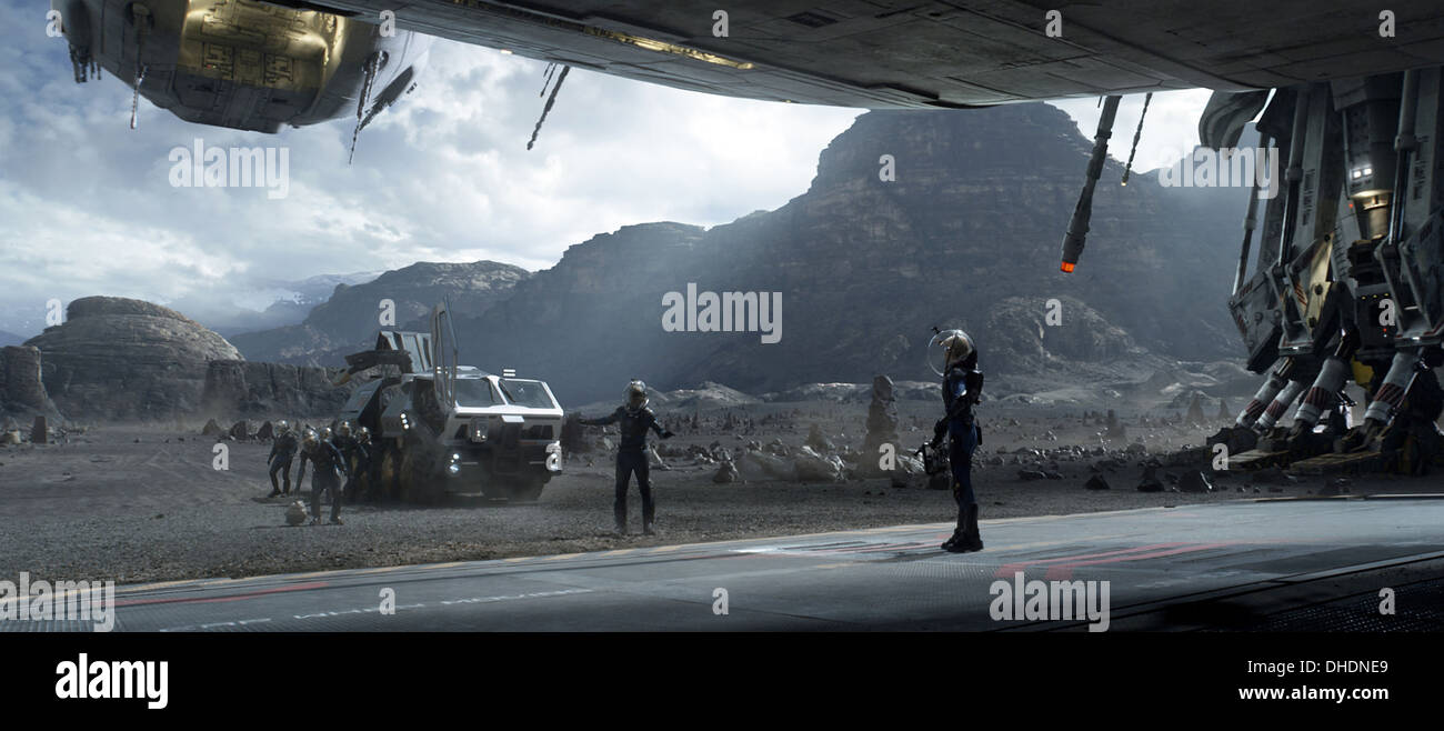 Film set of Ridley Scott's new movie 'Prometheus' 2012 Stock Photo - Alamy