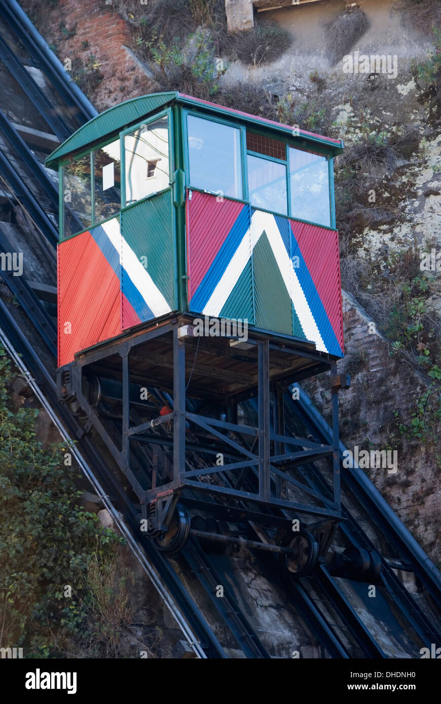 Funicular Elevator; Valparaiso, Chile Stock Photo - Alamy