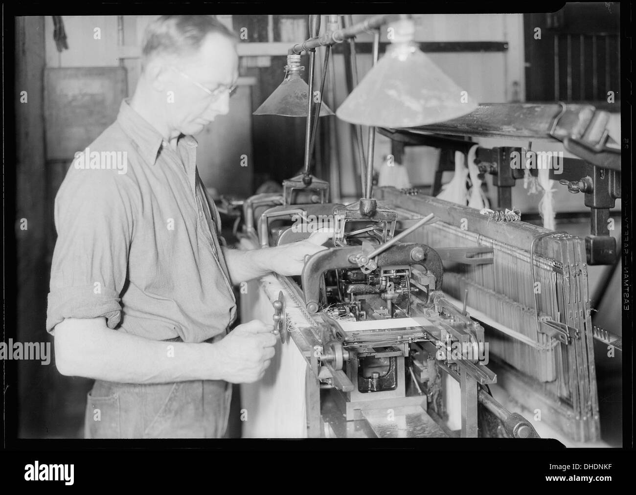 The Marber-Colman Automatic Warp Tying Machine at Pacific Mills in ...