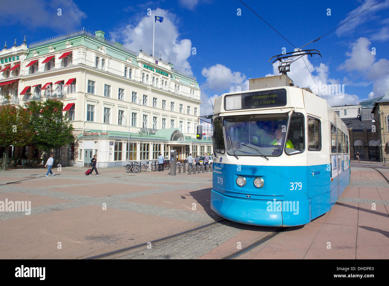 City tram, Drottningtorget, Gothenburg, Sweden, Scandinavia, Europe ...