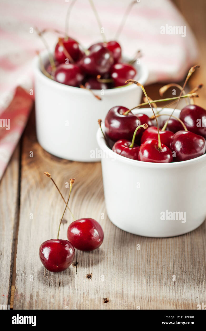 Bowls of cherries hi-res stock photography and images - Alamy