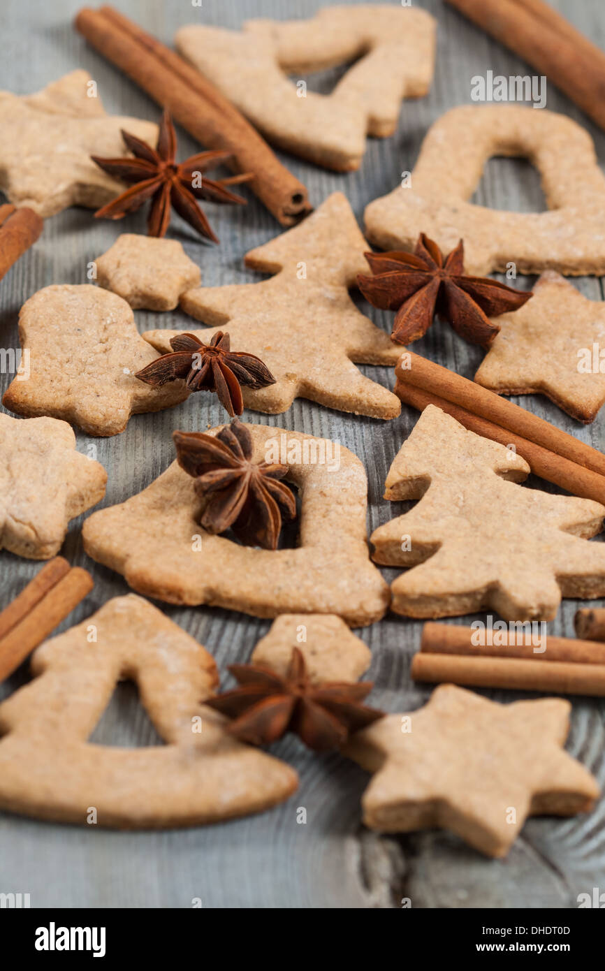 Gingerbread cookies spices over hi-res stock photography and images - Alamy