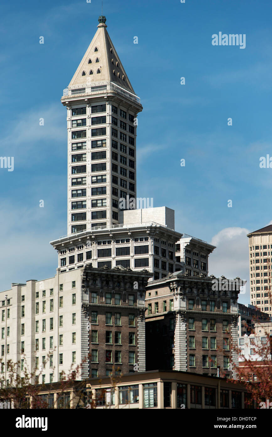 Smith Tower; Seattle, Washington, United States Of America Stock Photo ...