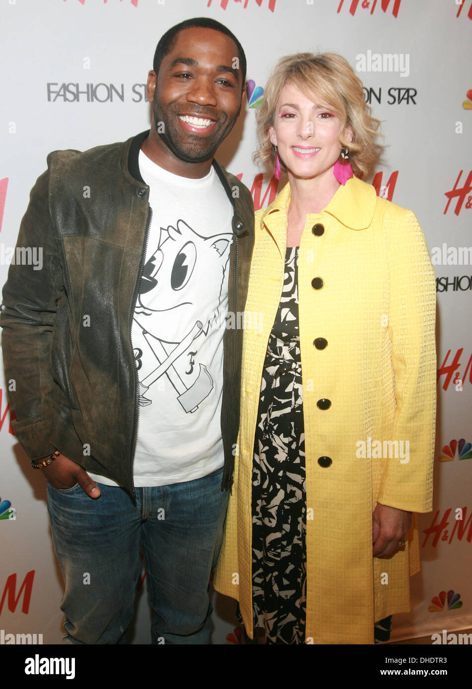 Nzimiro Oputa and Lisa Hunter NBC 'Fashion Star' event at H&M Flagship ...