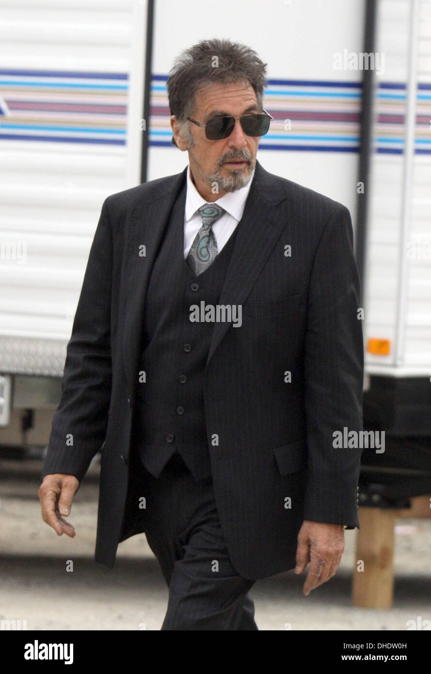 Al Paci films scenes his new movie 'Stand Up Guys' in Los Angeles Los ...