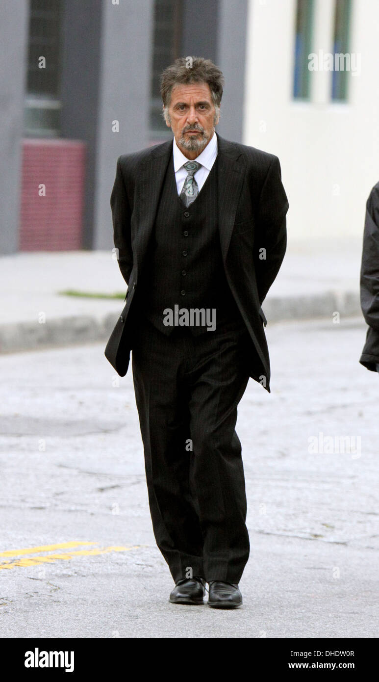 Al Paci films scenes his new movie 'Stand Up Guys' in Los Angeles Los ...