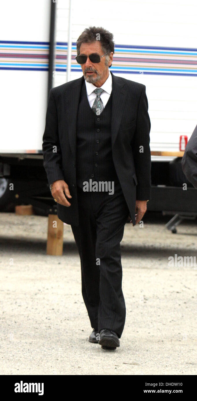 Al Paci films scenes his new movie 'Stand Up Guys' in Los Angeles Los ...