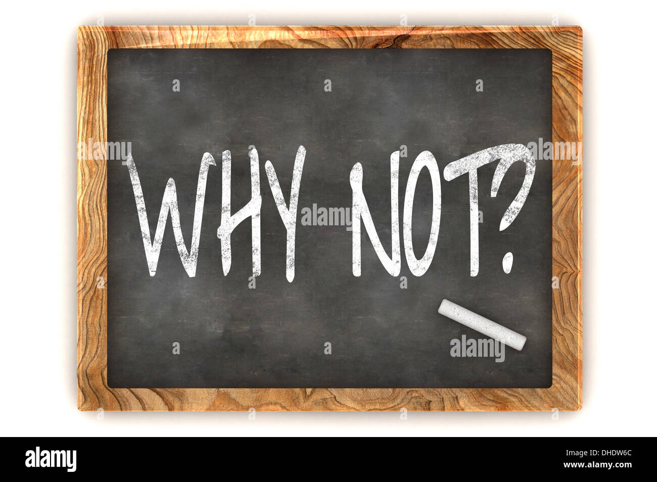 A Colourful 3d Rendered Concept Illustration showing "Why Not?" writen ...