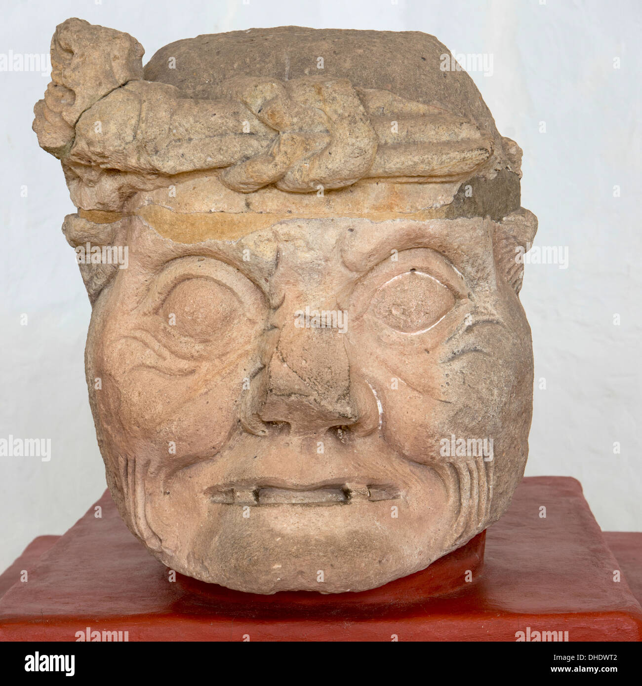 A Clay Artifact From A Maya Civilization At Copan Ruins; Copan ...