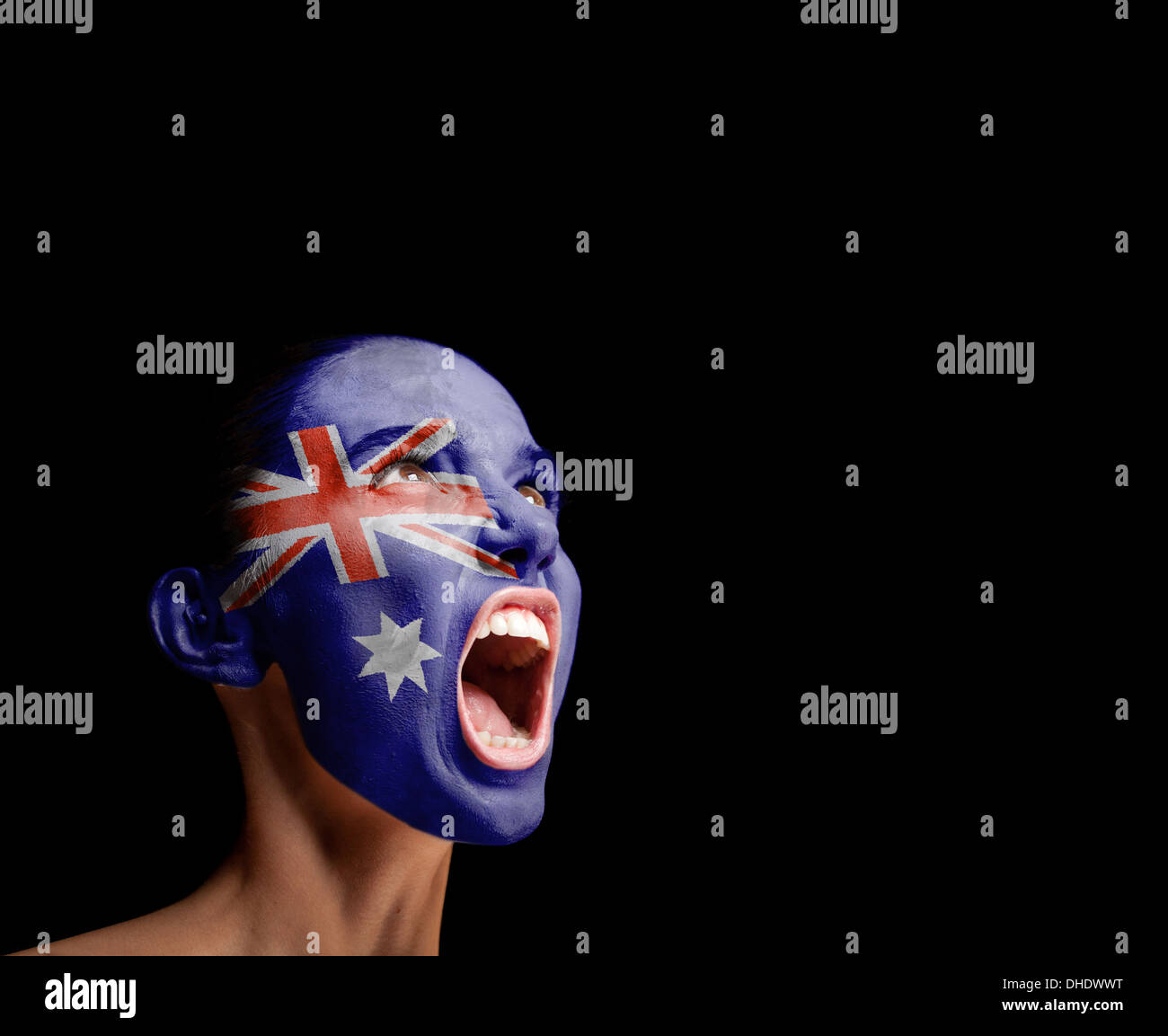 The Australian flag Stock Photo - Alamy