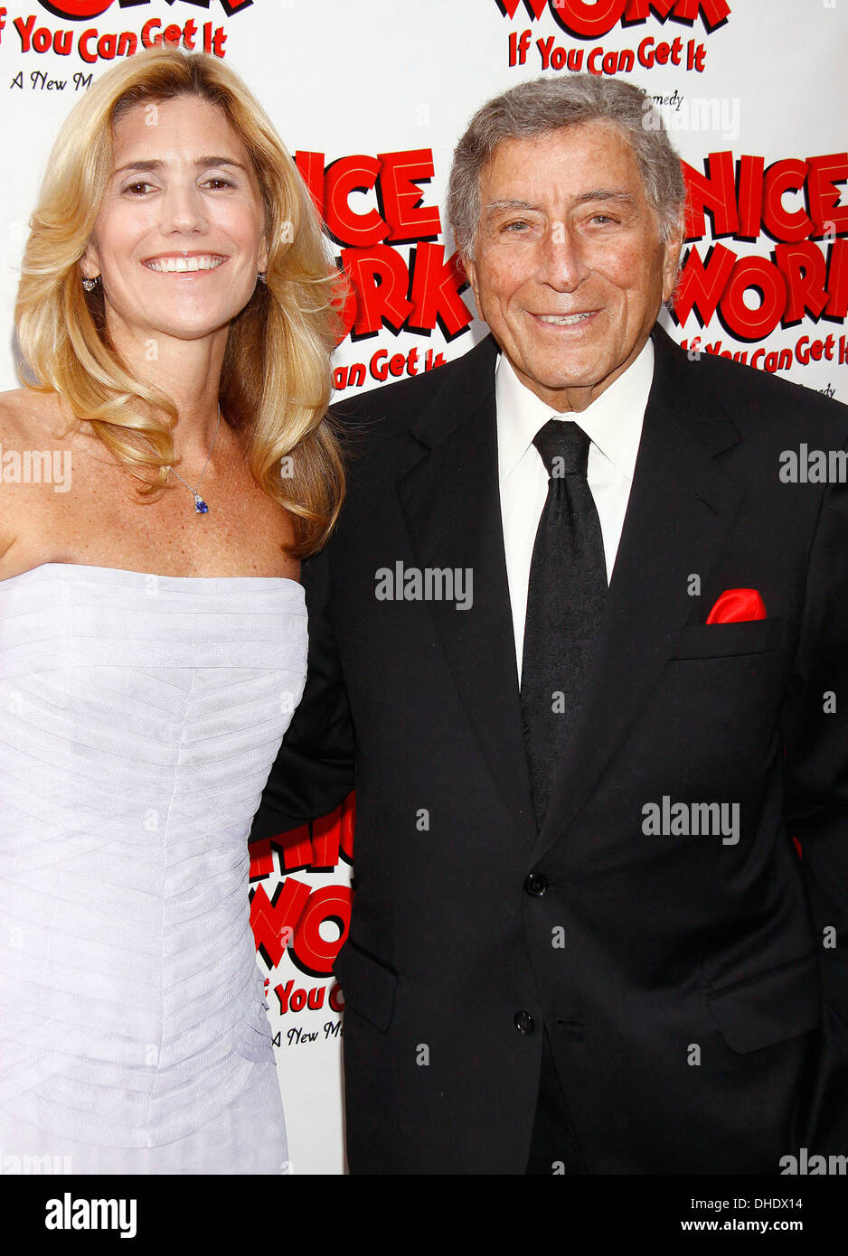 Susan Benedetto and Tony Bennett Broadway opening night of 'Nice Work ...
