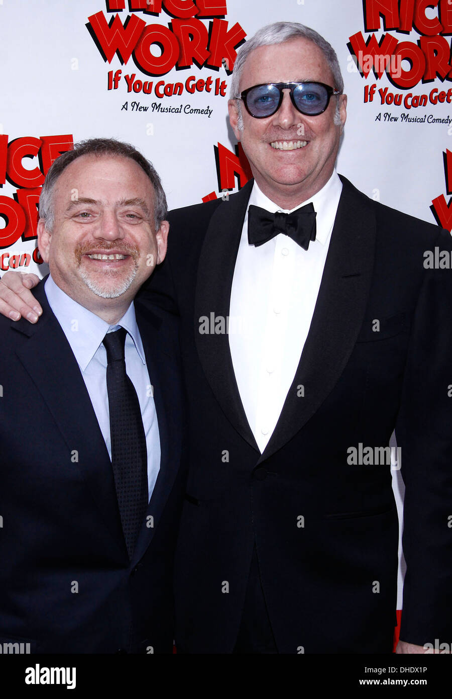 Marc Shaiman and Scott Wittman Broadway opening night of 'Nice Work If ...