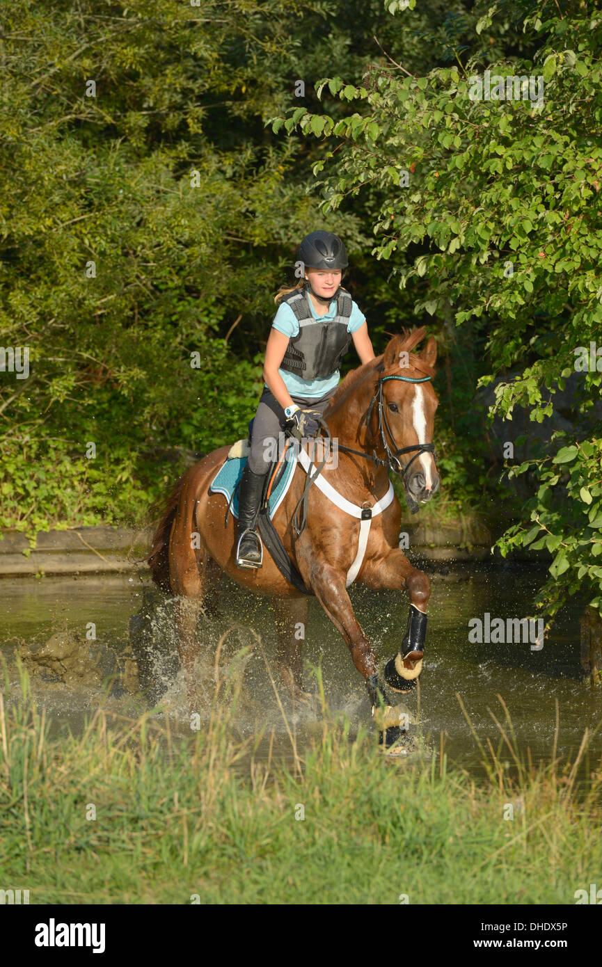 Irish girl riding horse hi-res stock photography and images - Alamy