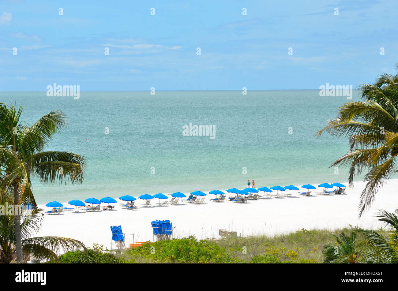 Marco Island Beach from Hilton Hotel, Marco Island, Florida Stock Photo ...