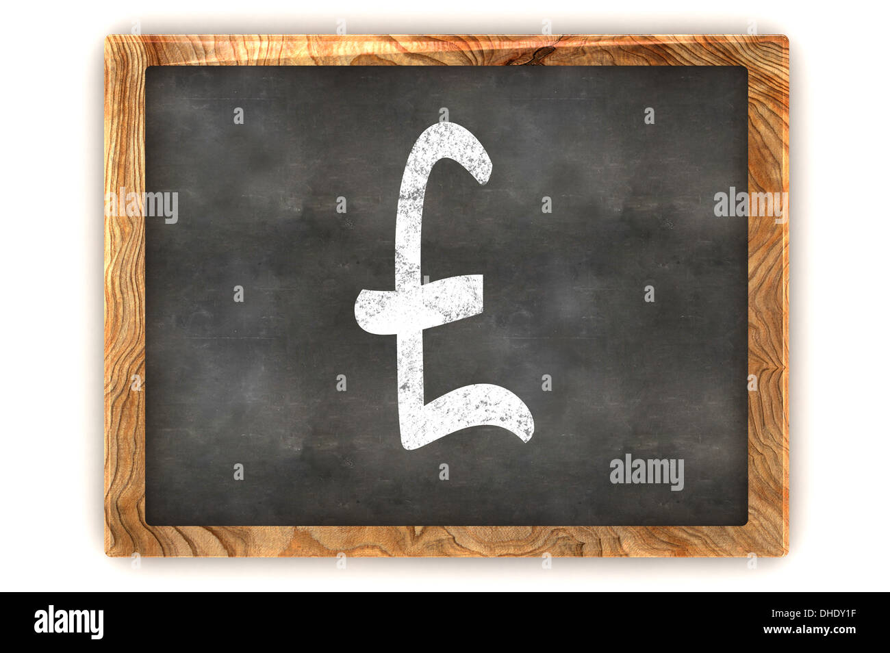 A Colourful 3d Rendered Illustration of a Blackboard showing a Pound ...